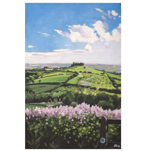 Kelston Roundhill from Prospect Stile by Lucy Dunnett – The Bath Art Shop